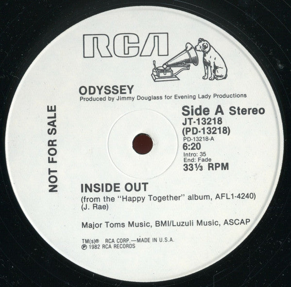Odyssey – Inside Out ( 12", Promo) – Redrum Records
