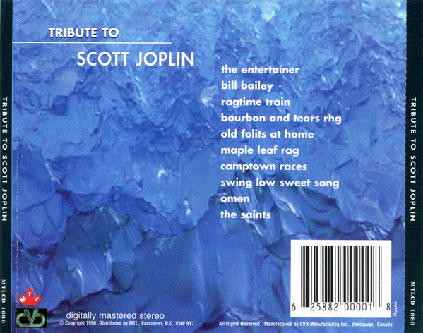 Harry "Fingers" Warren – Tribute To Scott Joplin (CD ALBUM) – Redrum ...