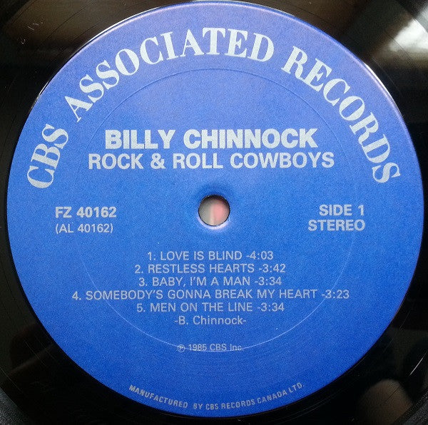 Billy Chinnock – Rock & Roll Cowboys – Redrum Records