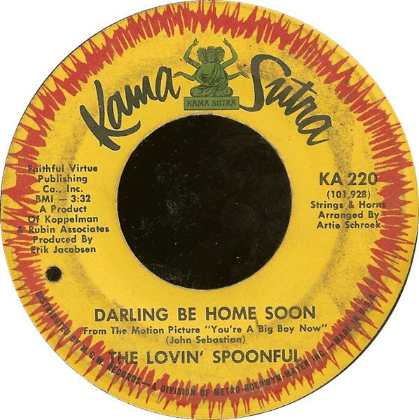 The Lovin' Spoonful – Darling Be Home Soon / Darlin' Companion (7", Si ...