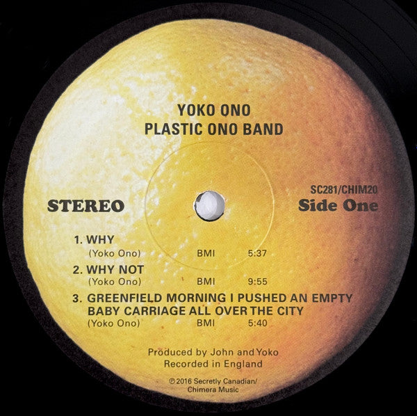 Yoko Ono / Plastic Ono Band ‎– Yoko Ono / Plastic Ono Band ( Reissue ...