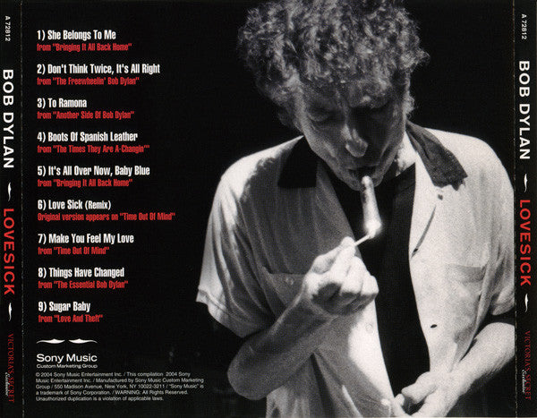 Bob Dylan – Lovesick (CD ALBUM) – Redrum Records